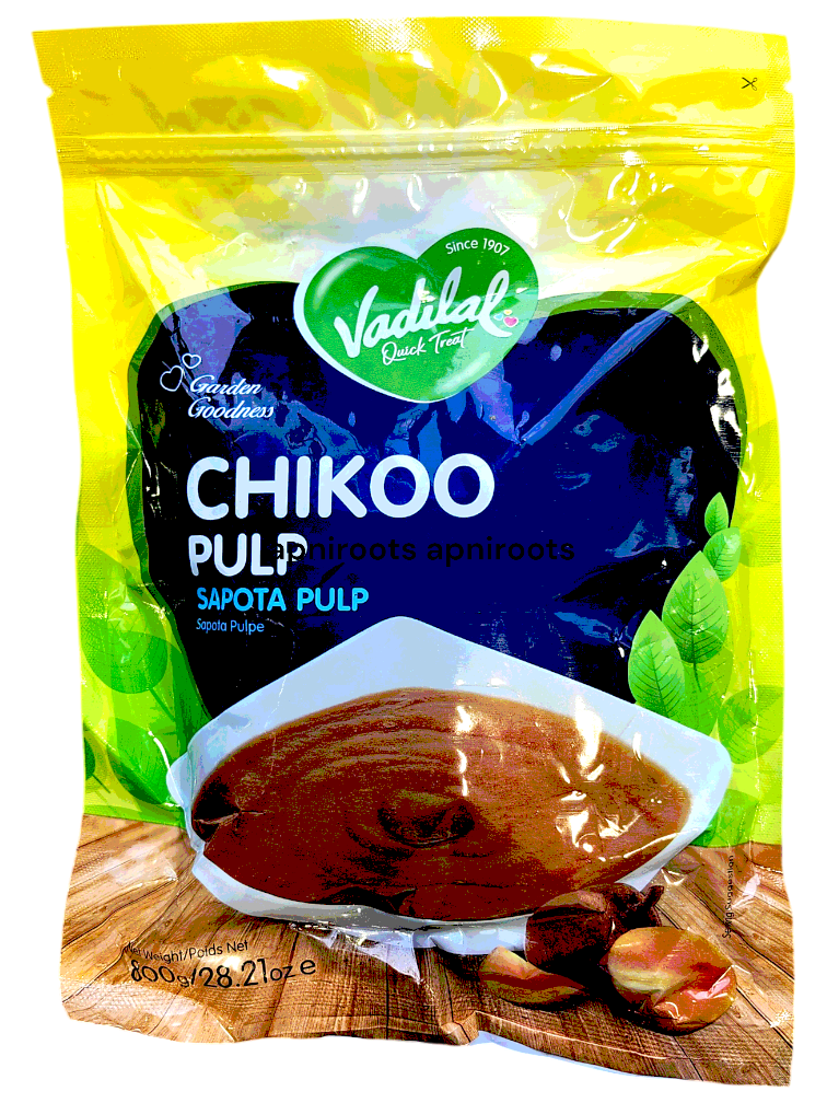 VADILAL - CHIKOO PULP - 800GM by at apniroots Indian Grocery Store Online – apniroots Grocery