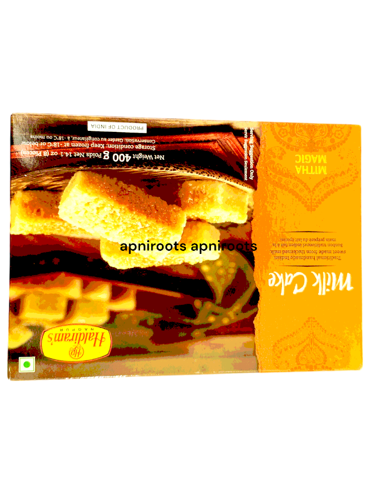 HALDIRAMS - MILK CAKE - 400GM by at apniroots Indian Grocery Store Online – apniroots Grocery