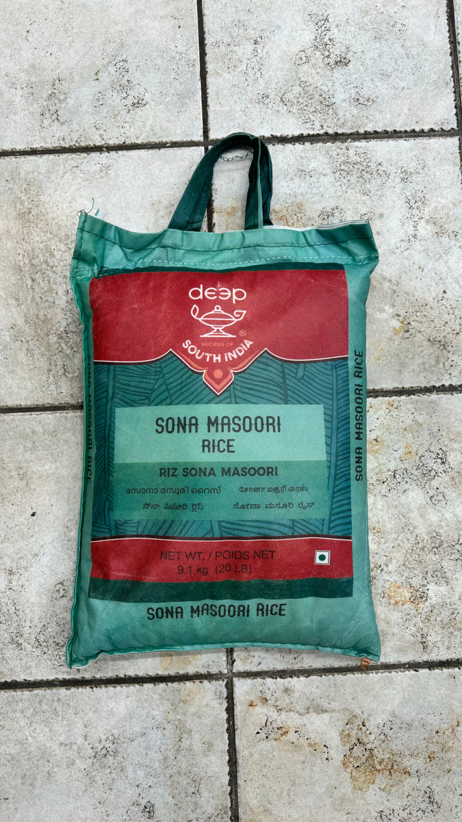 DEEP - SONA MASOORI RICE - 20LB by at apniroots Indian Grocery Store Online – apniroots Grocery