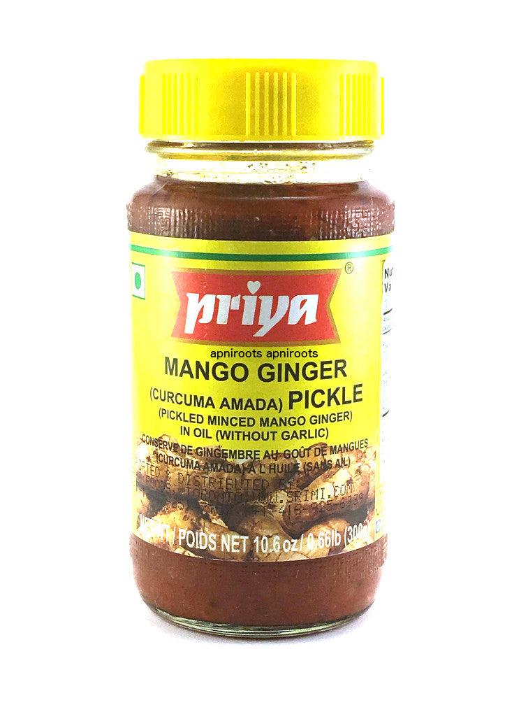 Priya - Mango Ginger Pickle - 300gm by at apniroots Indian Grocery Store Online – apniroots Grocery