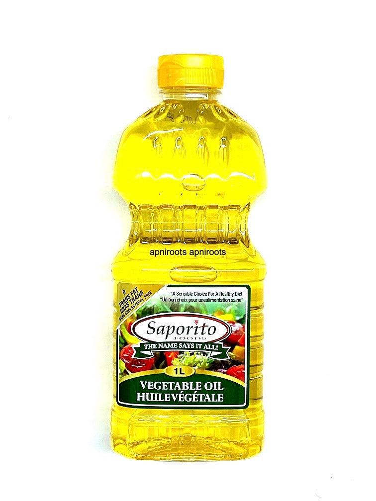SAPORITO VEG OIL 1L by at apniroots Indian Grocery Store Online – apniroots Grocery