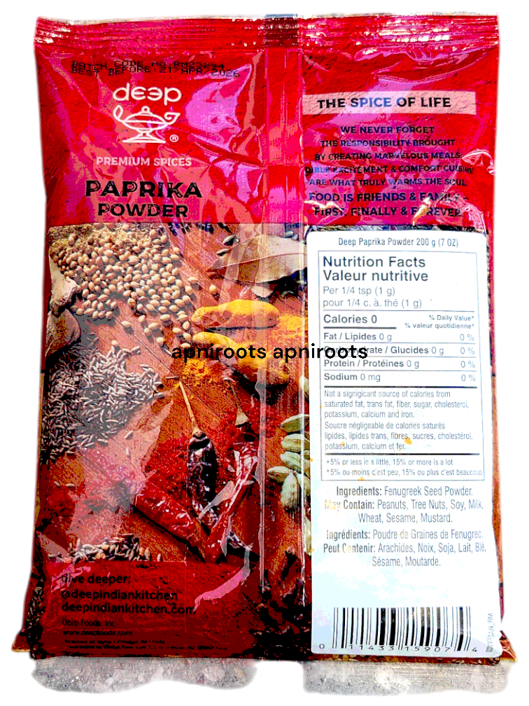 DEEP - PAPRIKA POWDER - 200GM by at apniroots Indian Grocery Store ...