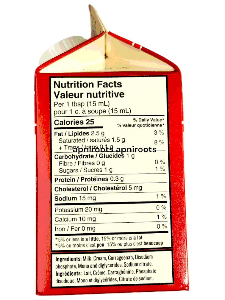 SEALTEST - 18% TABLE CREAM - 473ML by at apniroots Indian Grocery Store ...