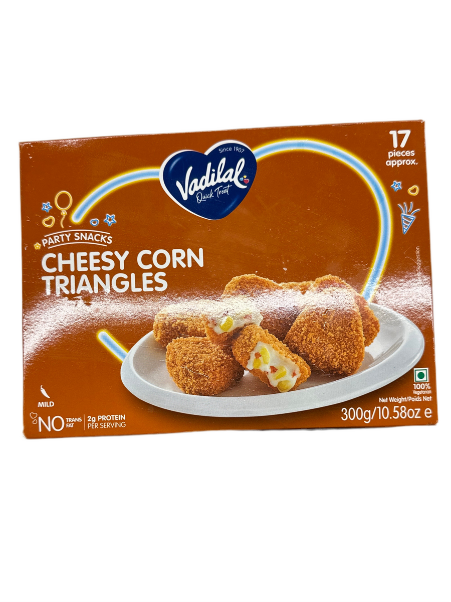 VADILAL CHEESY CORN TRIANGLES-300GM by at apniroots Indian Grocery ...