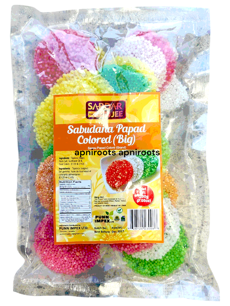 SARDARJEE COLORED PAPAD 200G by at apniroots Indian Grocery Store ...