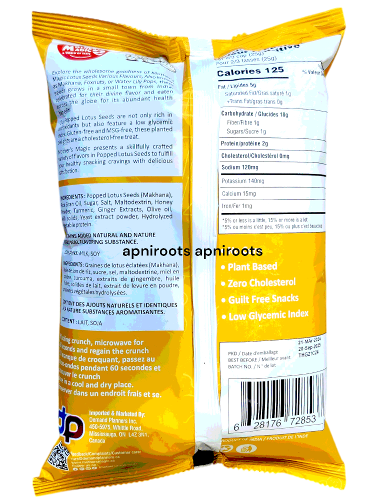 MOTHERS MAGIC - M MAKHANA TUR,HON,GIN - 75GM by at apniroots Indian ...