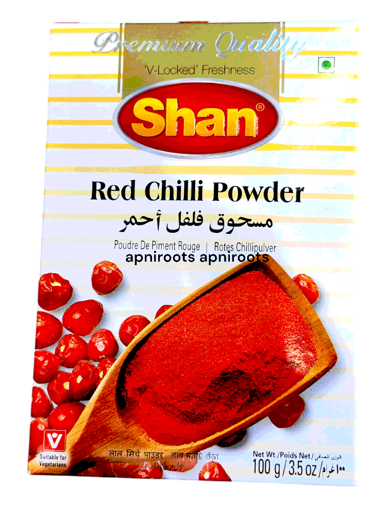 SHAN - RED CHILLI PWDR - 100GM by at apniroots Indian Grocery Store ...