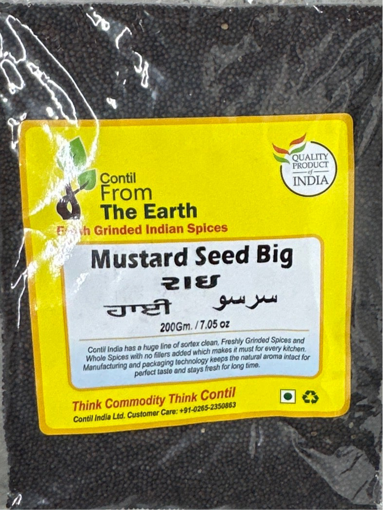 CONTIL FROM THE EARTH-MUSTARD SEED BIG-200GM by at apniroots Indian ...