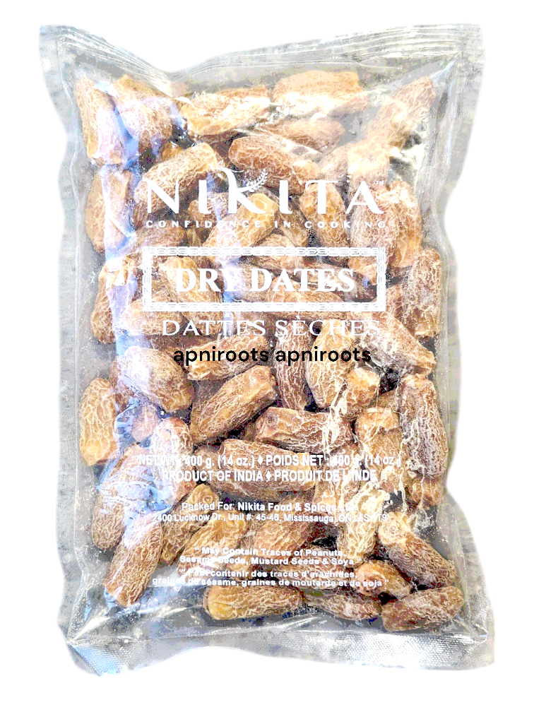 NIKITA - DRY DATES - 400GM by at apniroots Indian Grocery Store Online ...
