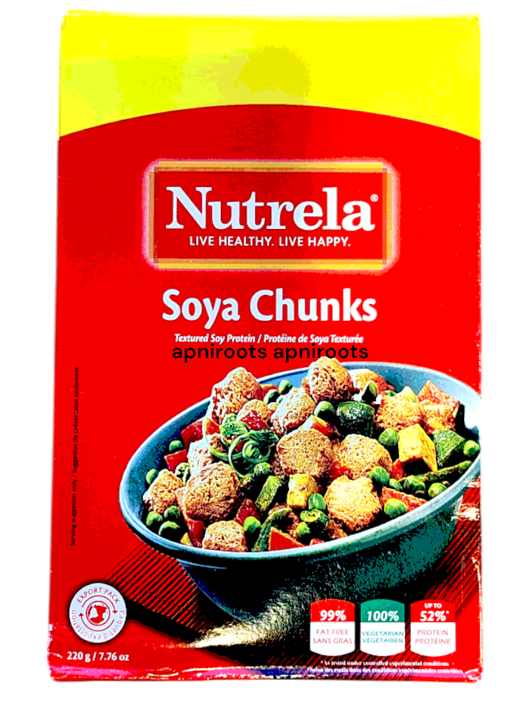 NUTRELA - SOYA CHUNKS - 220GM by at apniroots Indian Grocery Store ...