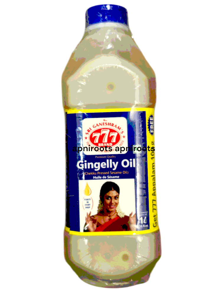 777 GINGELLY SESAME OIL 1LT by at apniroots Indian Grocery Store Online ...