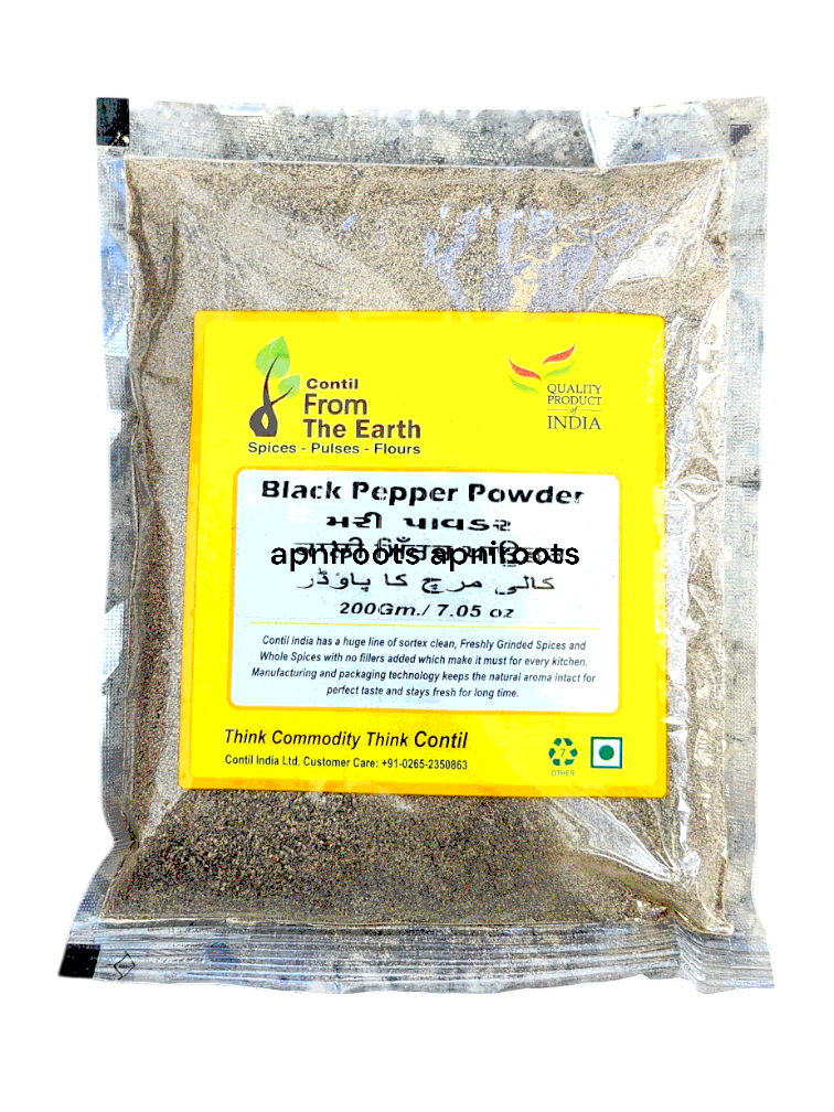CONTIL FROM THE EARTH - BLACK PEPPER POWDER - 200GM by at apniroots ...