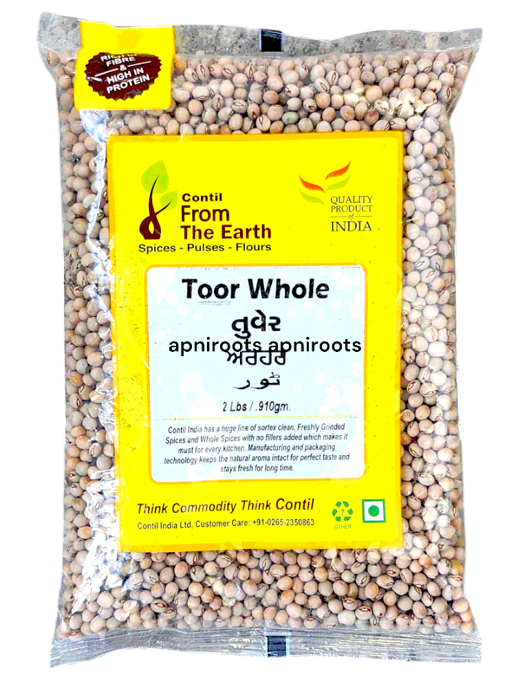CONTIL FROM THE EARTH - TOOR WHOLE - 2LB by at apniroots Indian Grocery ...