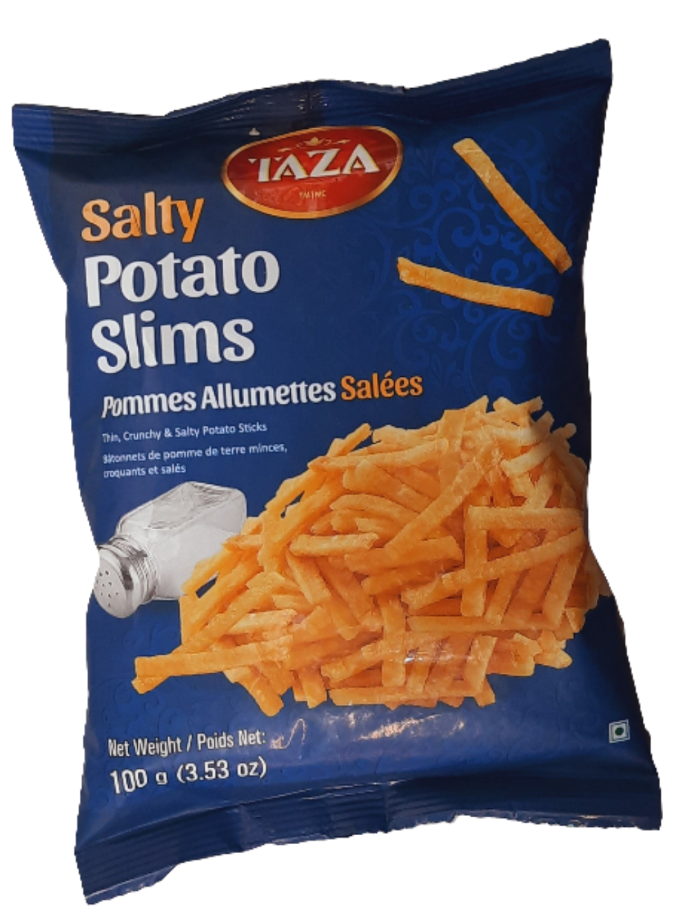 TAZA - SALTY POTATO SLIMS - 100GM by at apniroots Indian Grocery Store ...