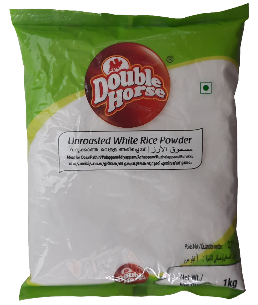 DOUBLE HORSE - UNROASTED WHITE RICE POWDER - 1KG by at apniroots Indian ...