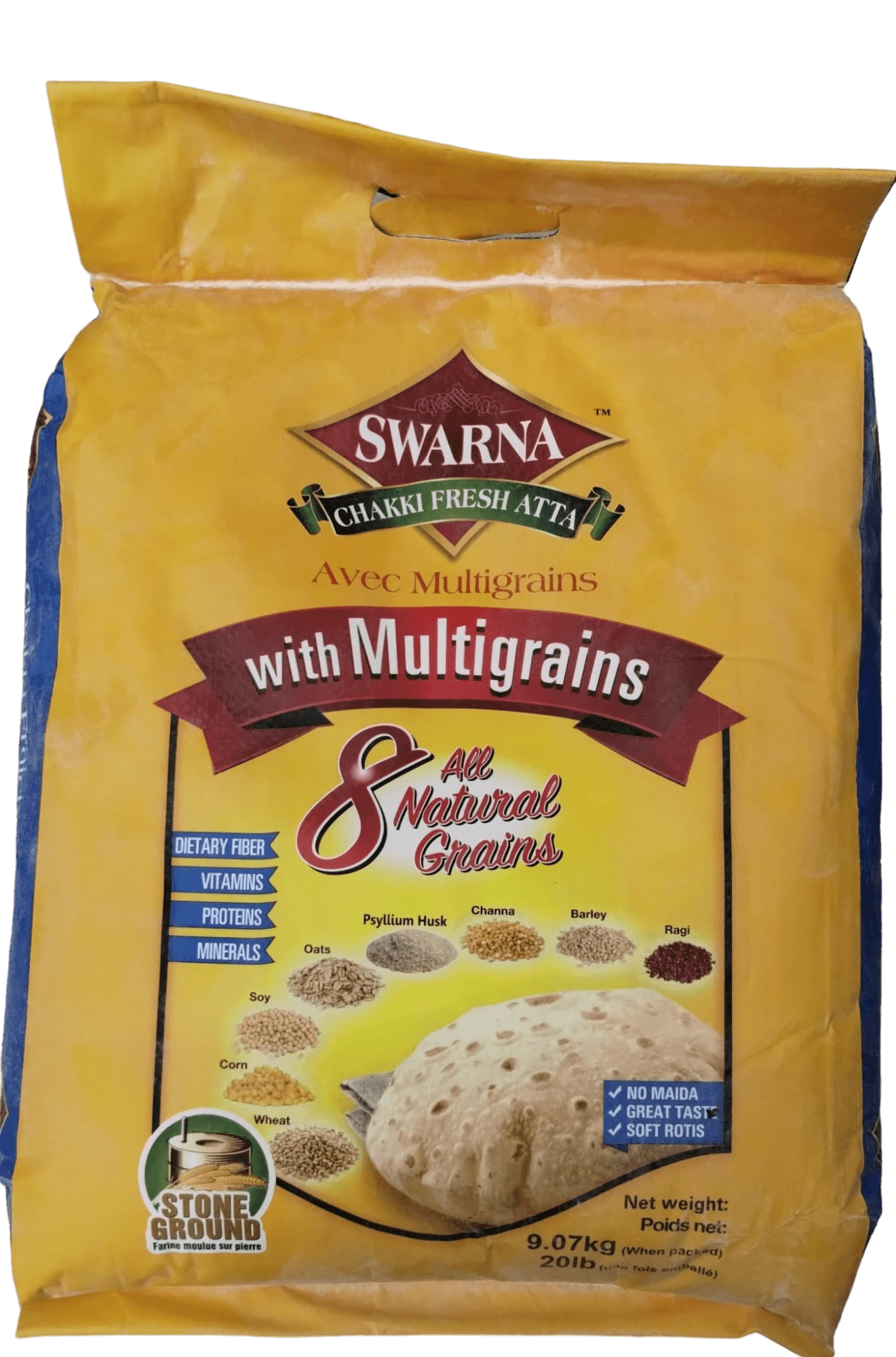 Swarna MultiGrain Atta - 20lb by at apniroots Indian Grocery Store ...