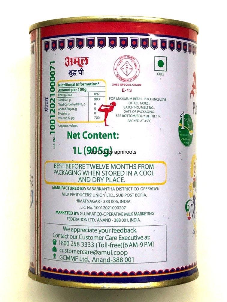 AMUL GHEE- 1L(950g) by at apniroots Indian Grocery Store Online ...
