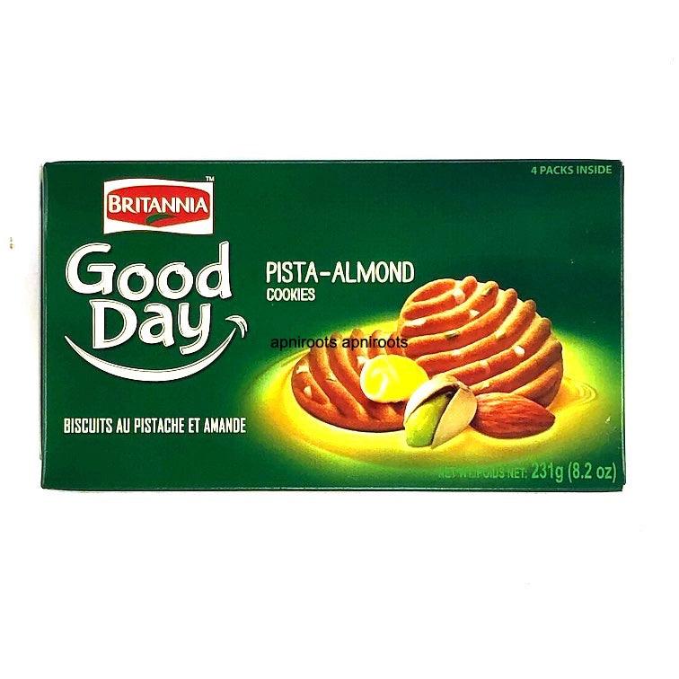 BRITANNIA GOOD DAY PISTA ALMOND 231G by at apniroots Indian Grocery ...
