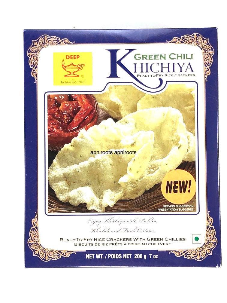 DEEP GREEN CHILLI KHICHIYA 200 by at apniroots Indian Grocery Store ...