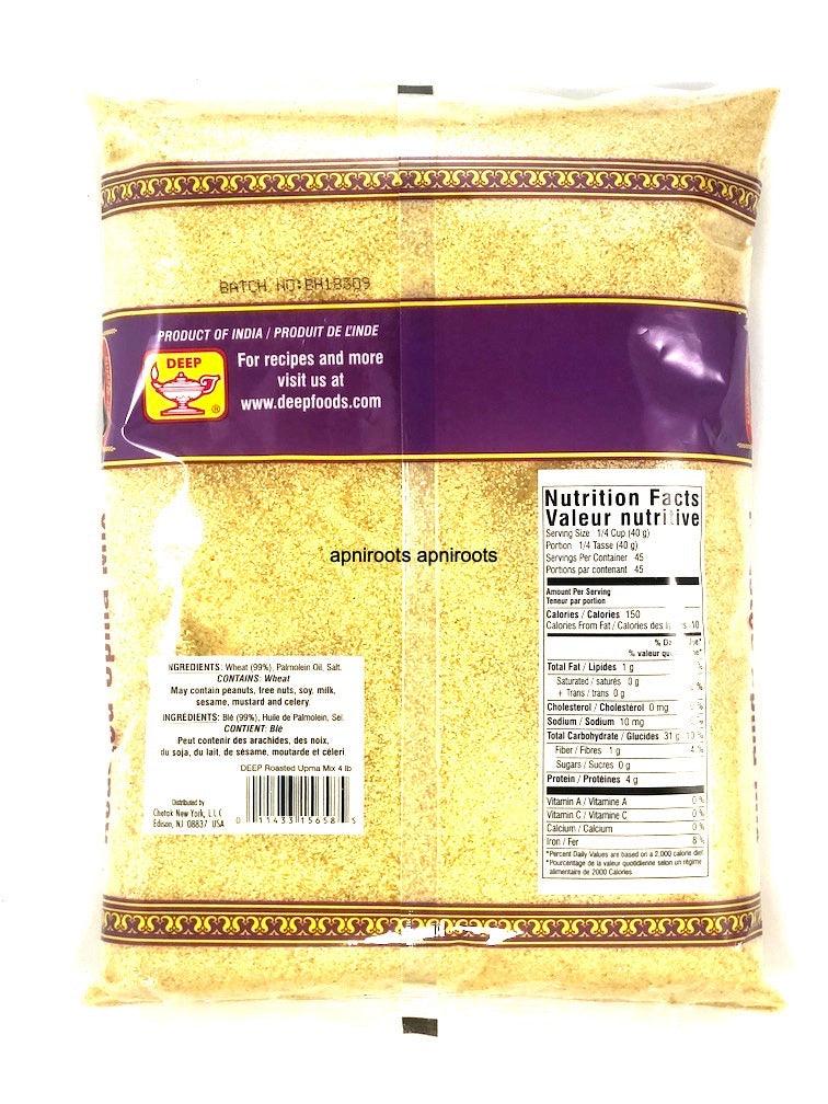 DEEP ROASTED UPMA 4LB by at apniroots Indian Grocery Store Online ...