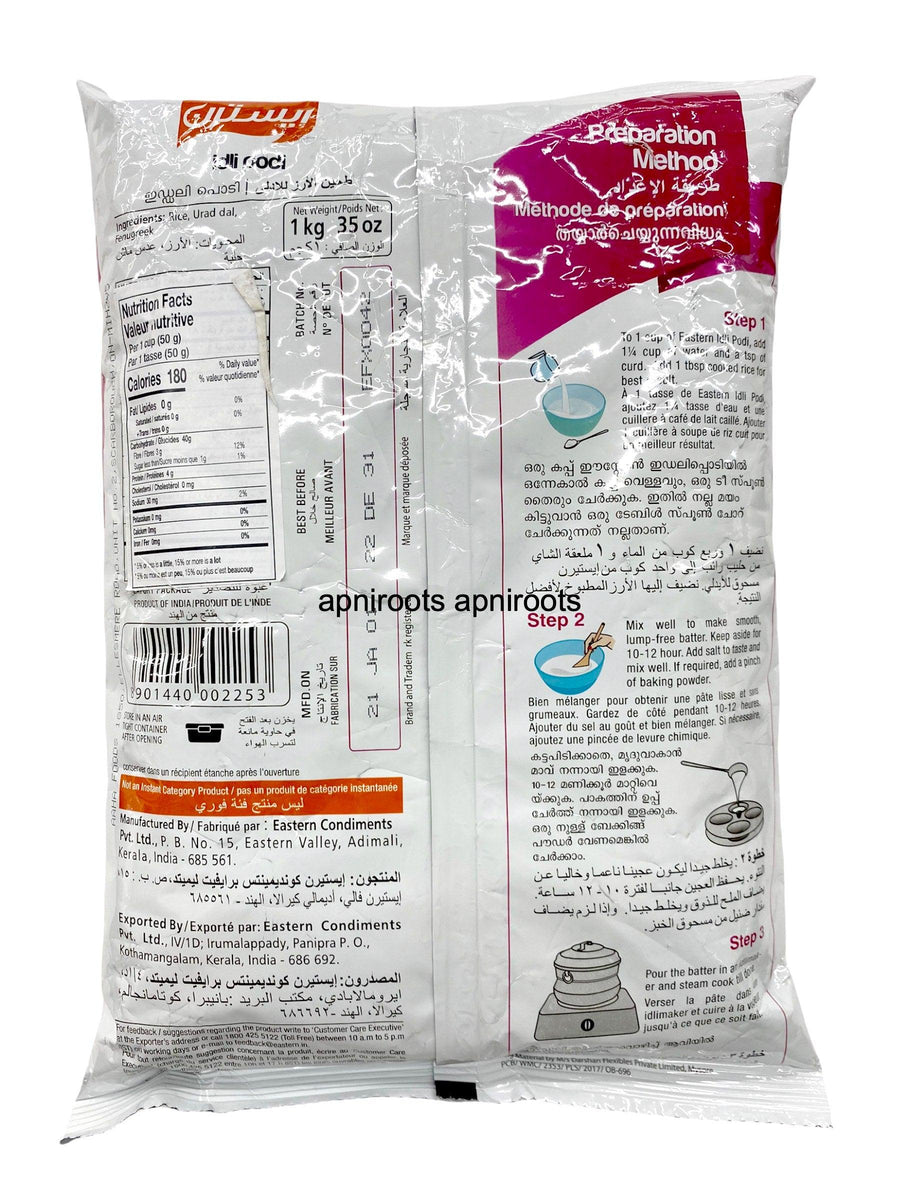 EASTERN IDLI PODI 1kg by at apniroots Indian Grocery Store Online ...