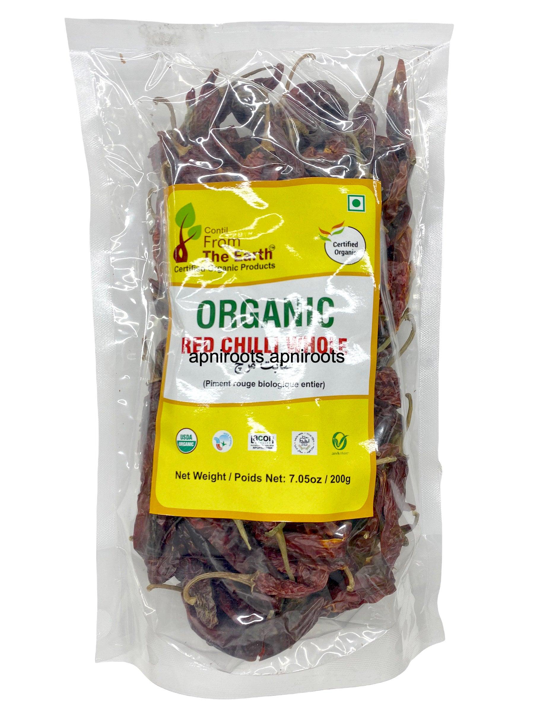 CONTIL FROM THE EARTH - ORG. RED CHILLI WHOLE - 200GM by at apniroots ...