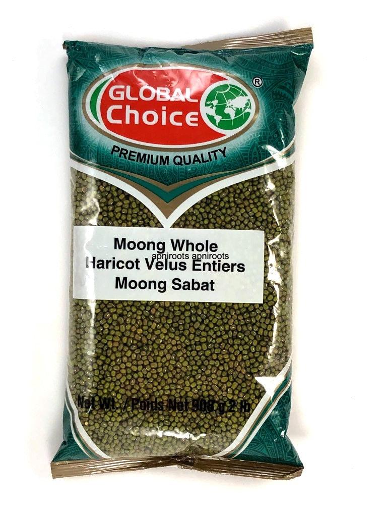 GLOBAL CHOICE - MOONG WHOLE GREEN - 2LB by at apniroots Indian Grocery ...