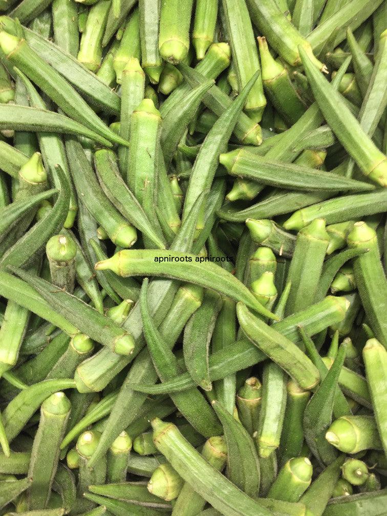 OKRA INDIAN BHINDI - 1LB | (small bag approx.) by at apniroots Indian ...