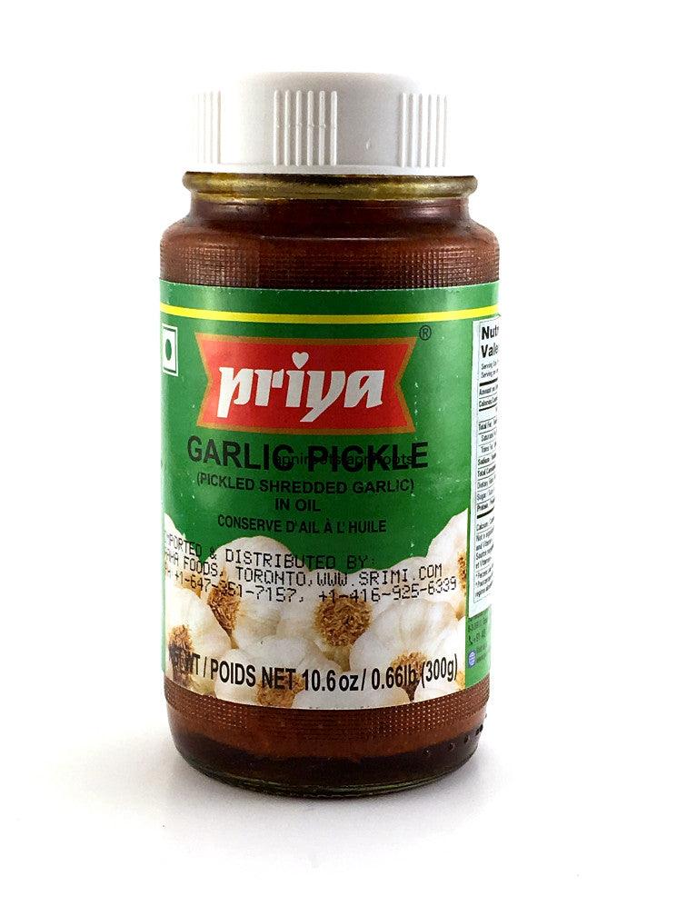 PRIYA - GARLIC PICKLE - 300GM by at apniroots Indian Grocery Store ...