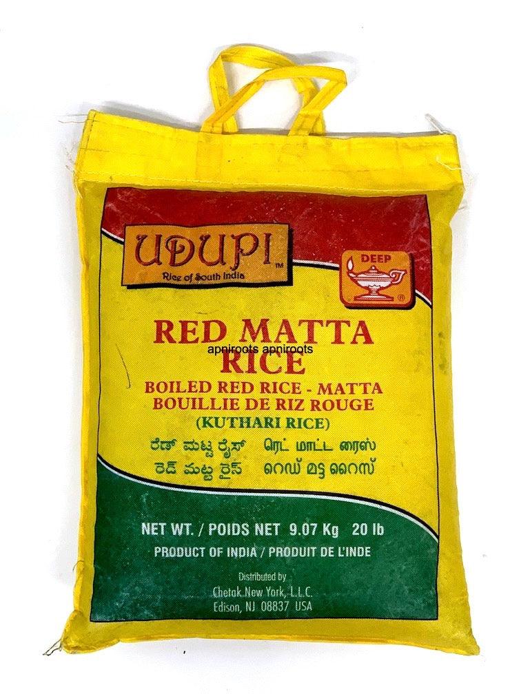 UDUPI RED MATTA RICE 20LB (you will receive Deep brand as Udupi is now ...